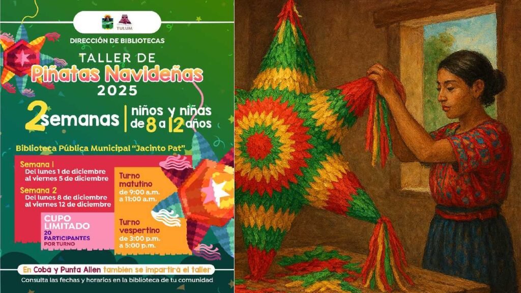 Tulum’s Christmas Piñata Workshop for Kids in 2025 – Riviera Maya News ...