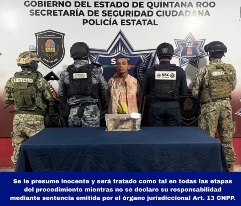 Suspect Detained After Shooting Two People in Cancun